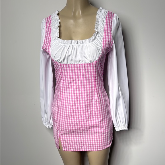 Dolls Kill | Dresses | Dolls Kill Pink Gingham Mini Dress | Poshmark